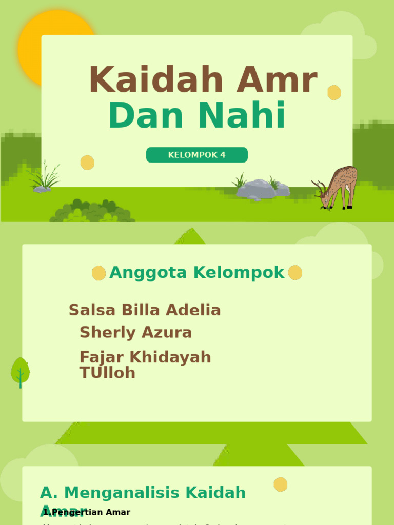Fikih Kelompok 4 Kaidah Amar Dan Nahi - 20250123 - 175056 - 0000 | PDF