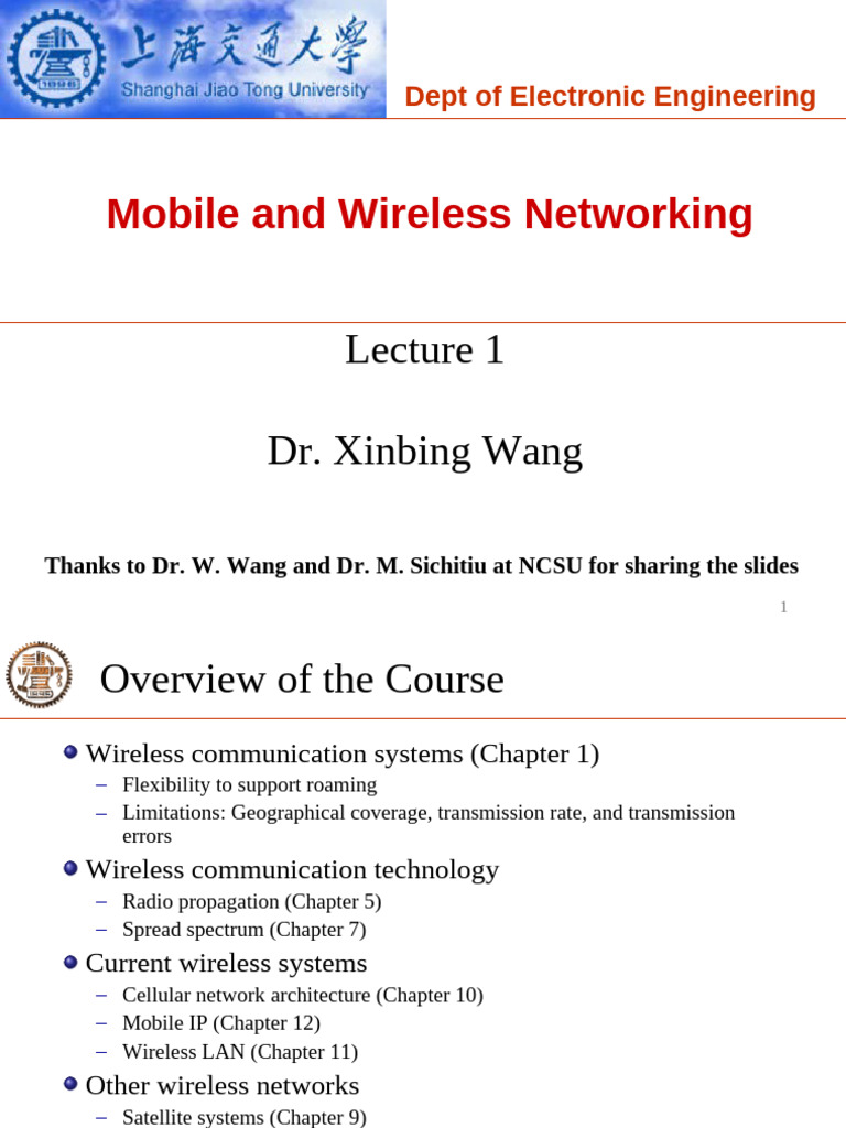 lec1 | PDF | Cellular Network | Computer Network