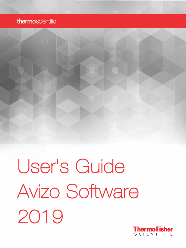 Users Guide Avizo Software 2019 | PDF | Vortices | Image Segmentation