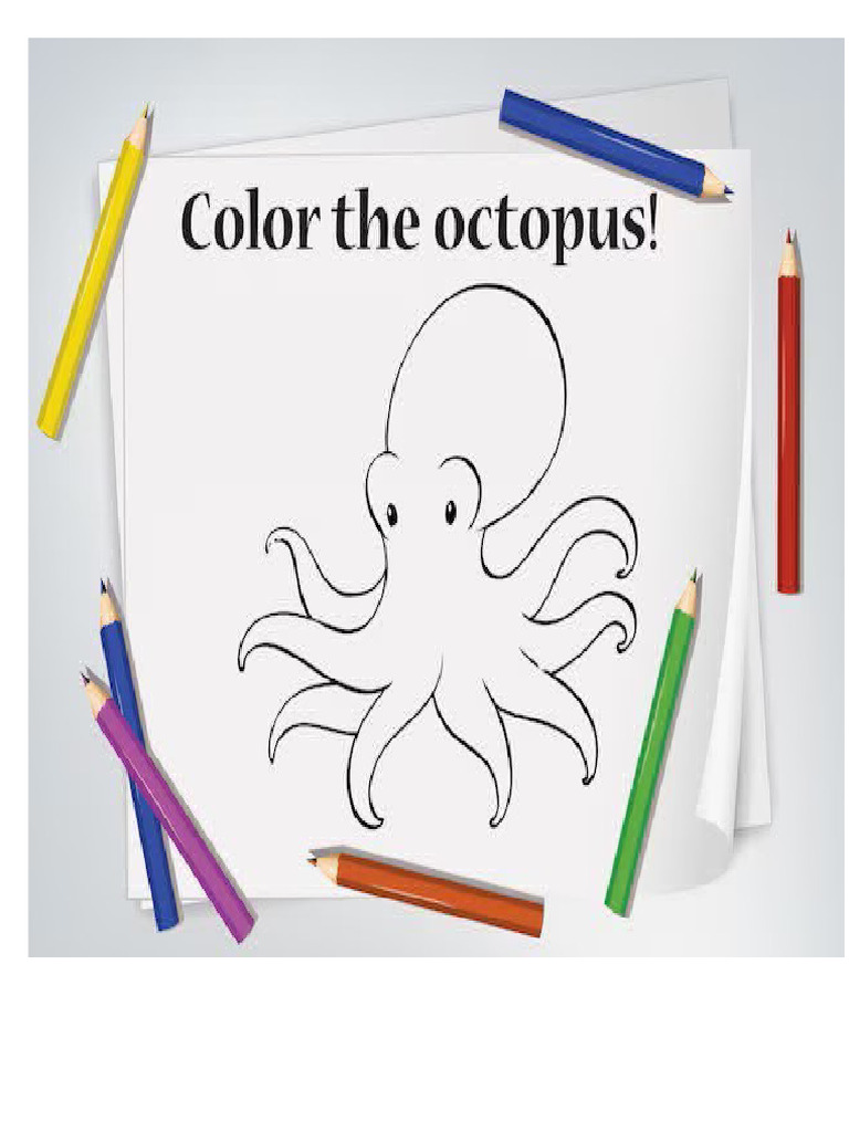 Color The Octobus | PDF