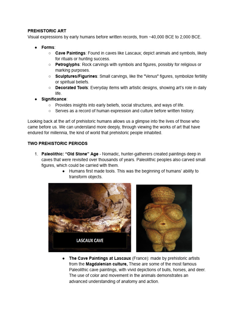 Prehistoric Art Pdf Sculpture Mesopotamia