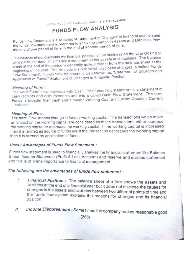 Fund Flow statement | PDF