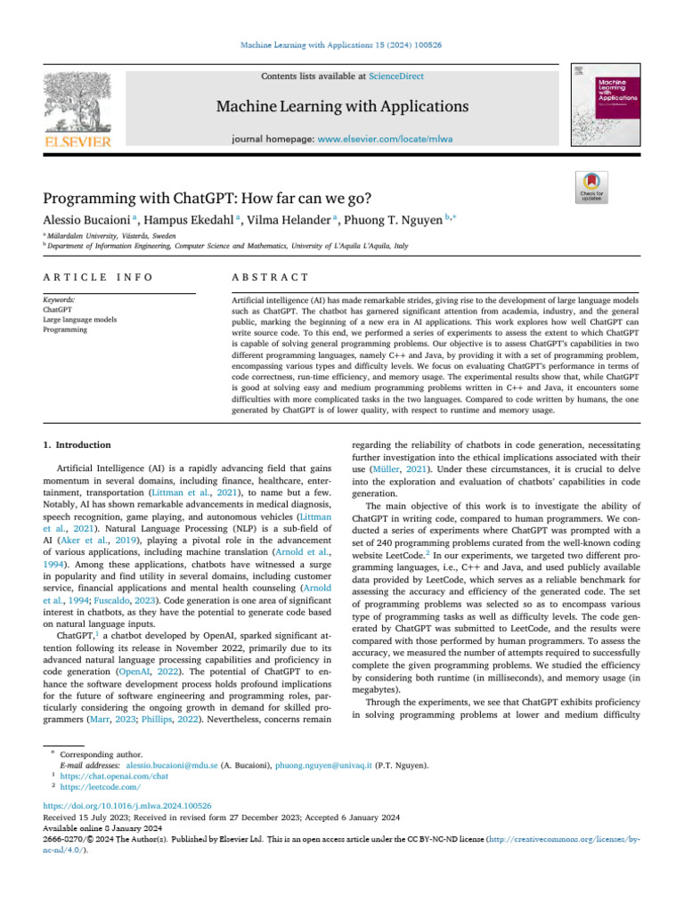 Programming-with-ChatGPT--How-far-can-we_2024_Machine-Learning-with-Applicat | PDF | Computer ...