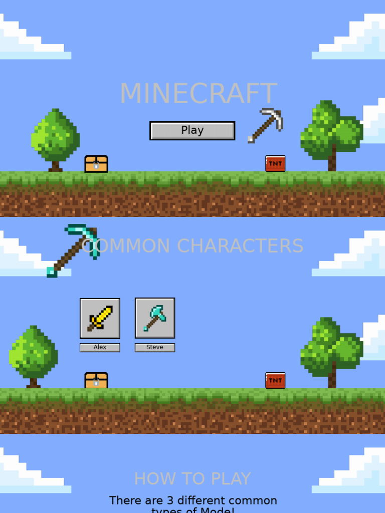 Minecraft Gameplay Modes and Trading | PDF