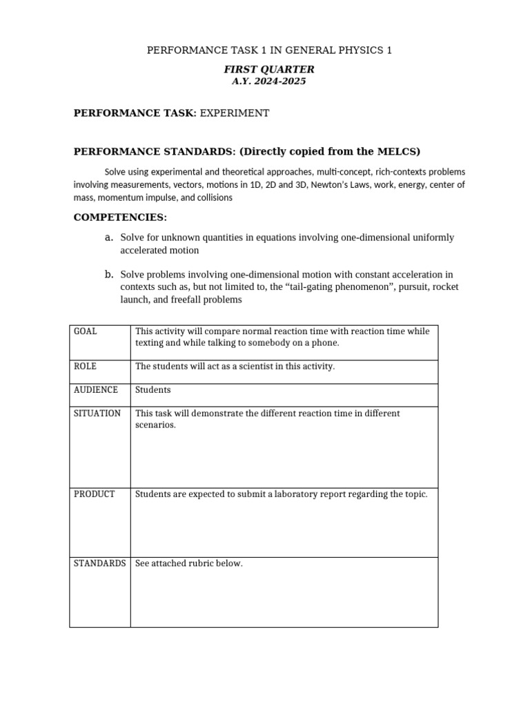 1q Pt1 Experiment 1 4 | PDF | Newton's Laws Of Motion | Physics
