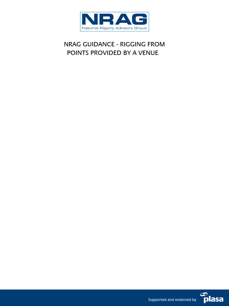 Nrag Guidance Rigging From Points Provided by A Venue | PDF | Safety