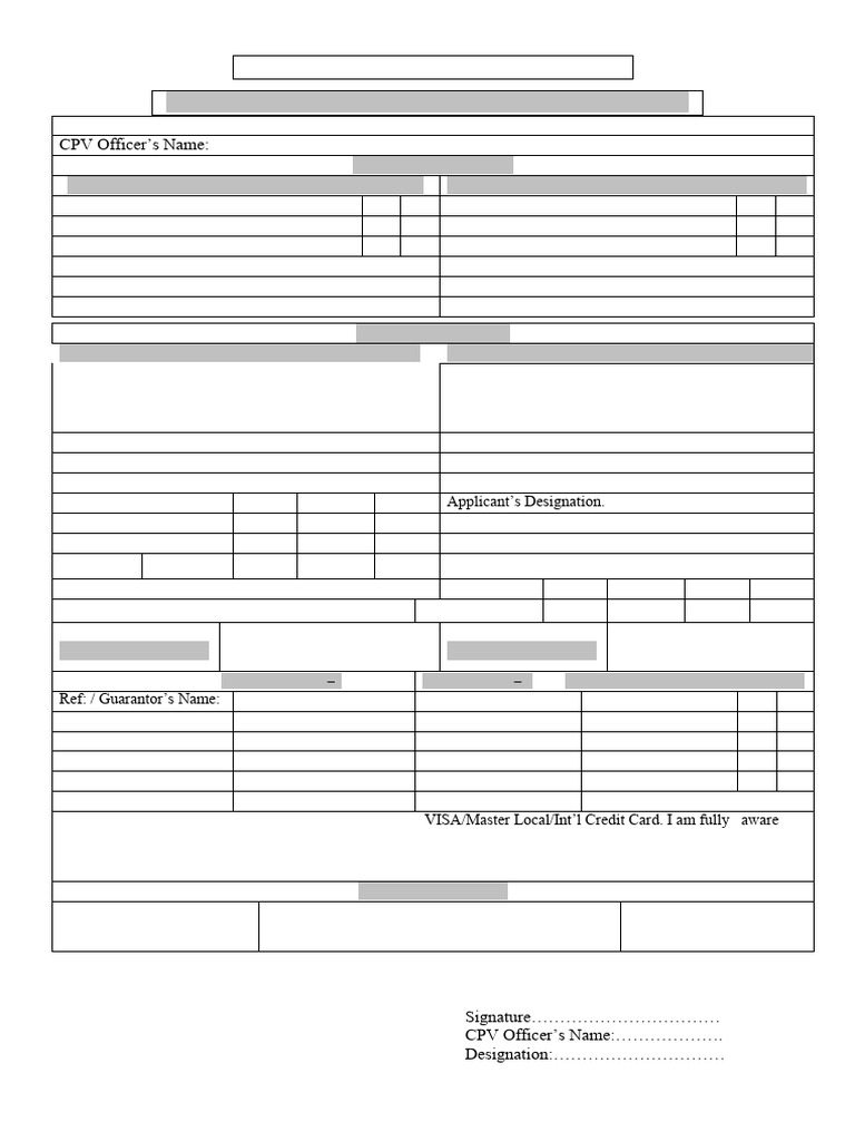 CPV Format | PDF | Credit Card | Service Industries