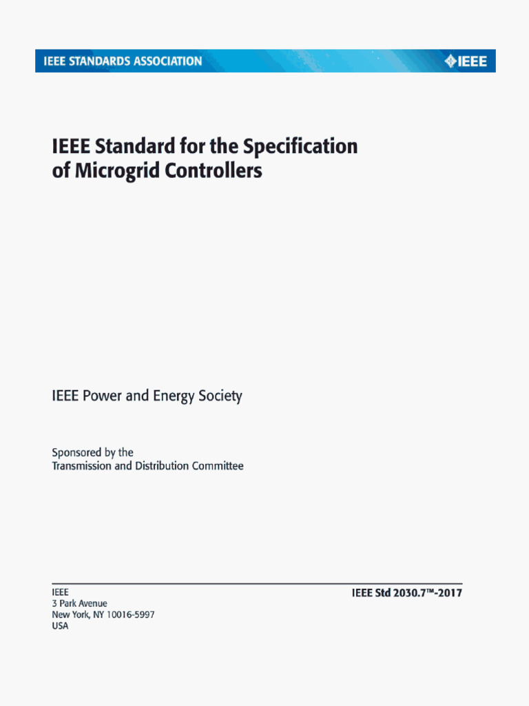 Ieee 2030.7-2017 | PDF