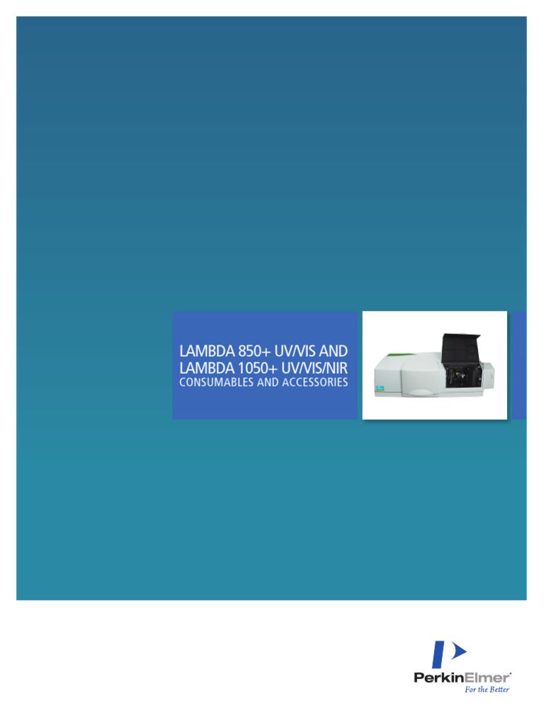 BROSZURA-LAMBDA-850-UVVis-and-LAMBDA-1050-UVVisNIR-Consumables-EN | PDF | Calibration ...