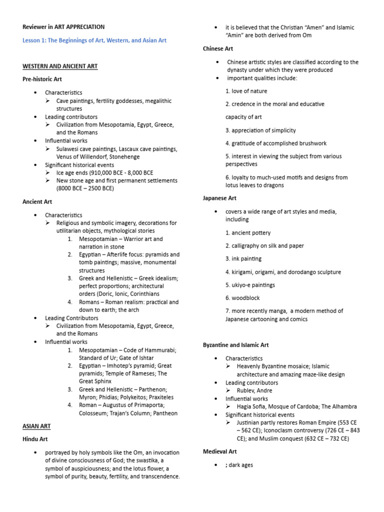 Art AP Quiz Reviewer (1) | PDF