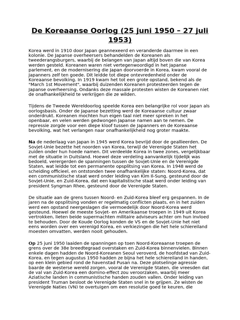 Koreaanse Oorlog | PDF