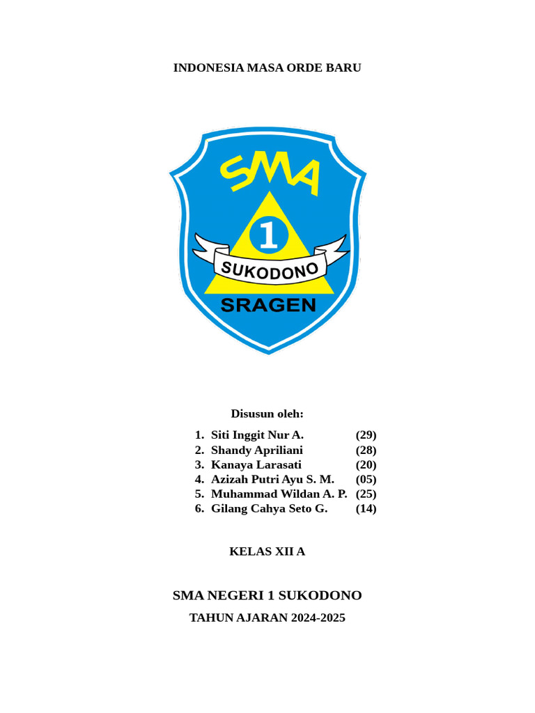 Kebijakan dan Kontroversi Orde Baru | PDF