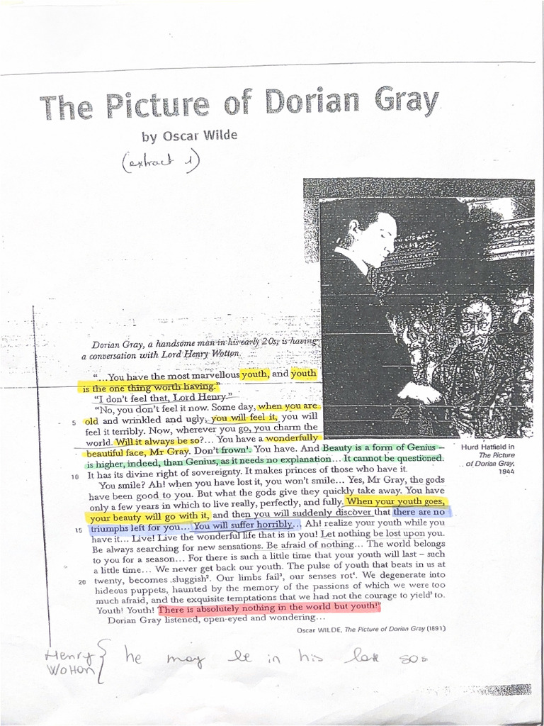 Extract 1 Dorian Gray | PDF