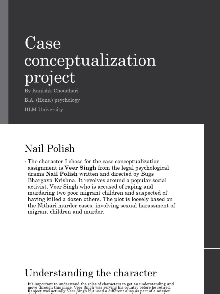 Case conceptualization project | PDF | Psychological Trauma | Psychology
