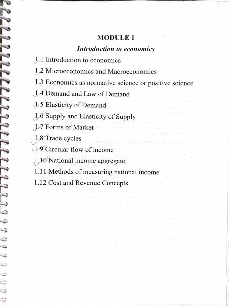 Module 1 and 2 Economics | PDF