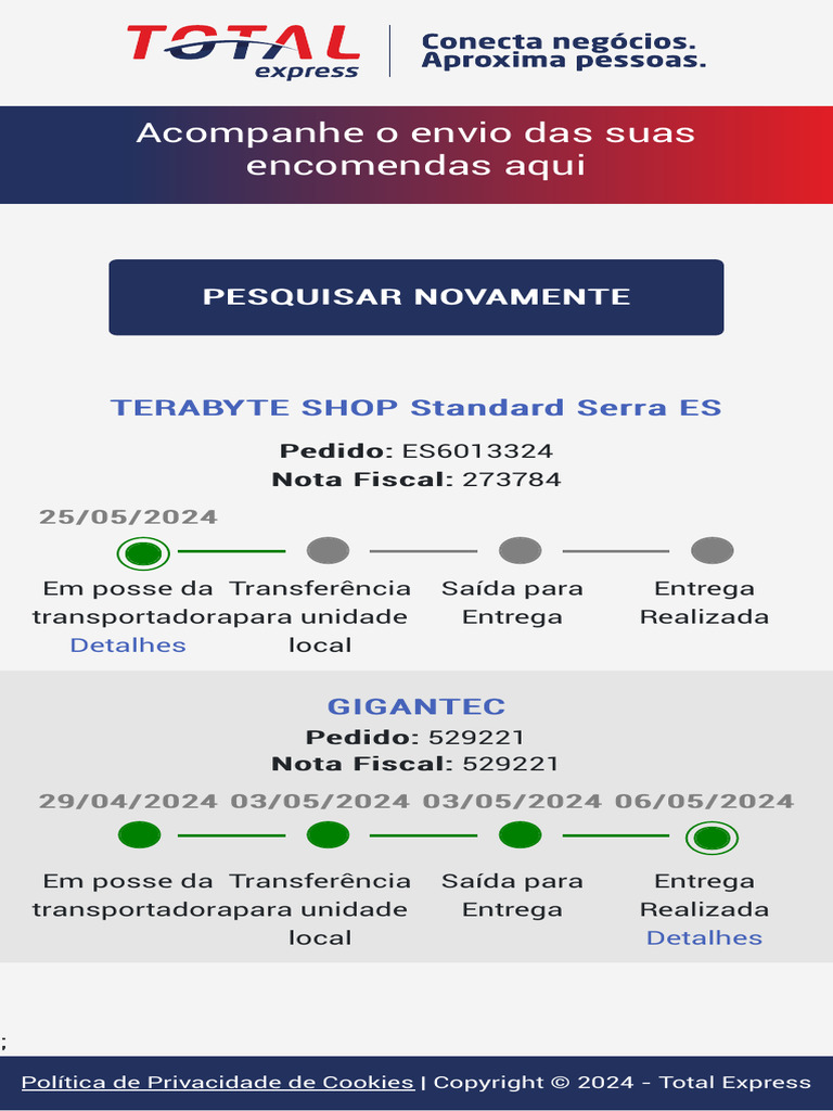 Total Express - Tracking | PDF