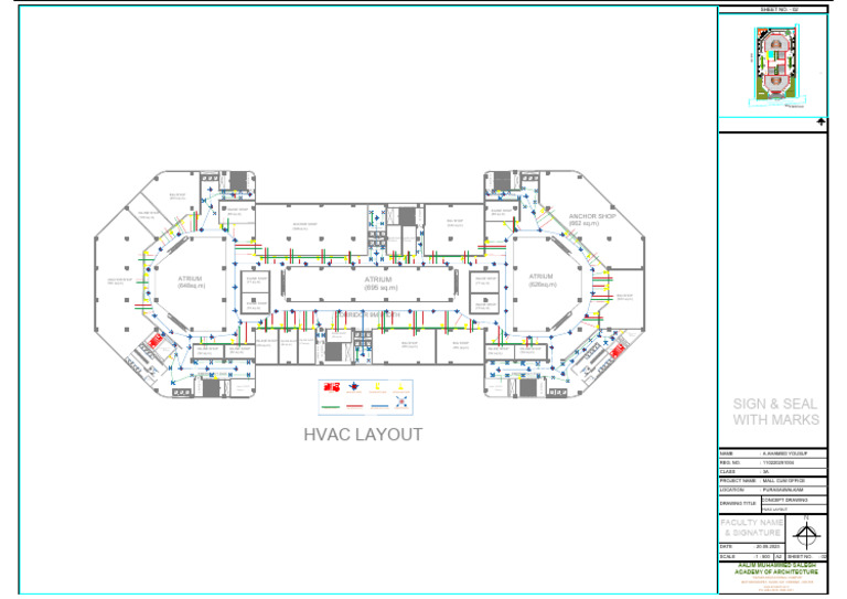 HVAC Layout for Mall and Office | PDF
