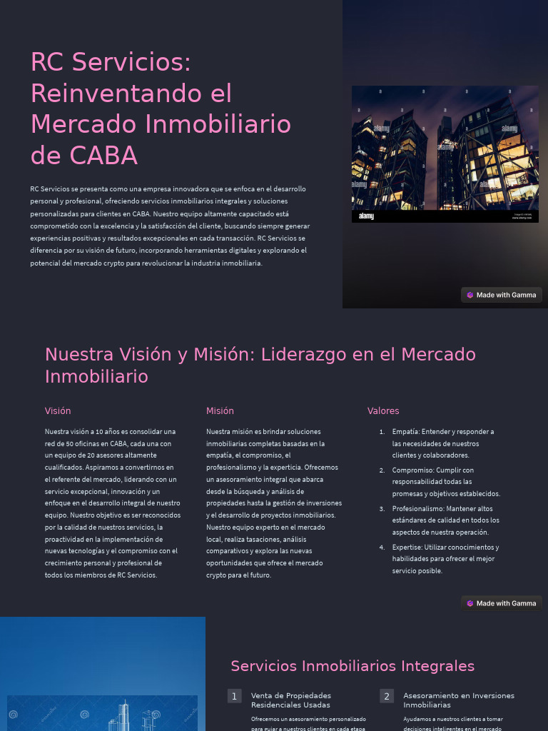 RC Servicios: Innovación Inmobiliaria en CABA | PDF | Publicidad digital | Marketing