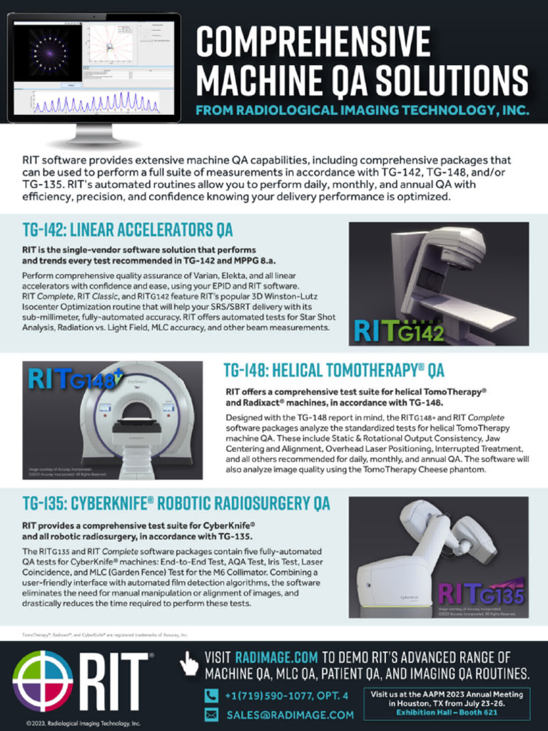 AAPM Task Group Report 272 Comprehensive Acceptance Testing and ...
