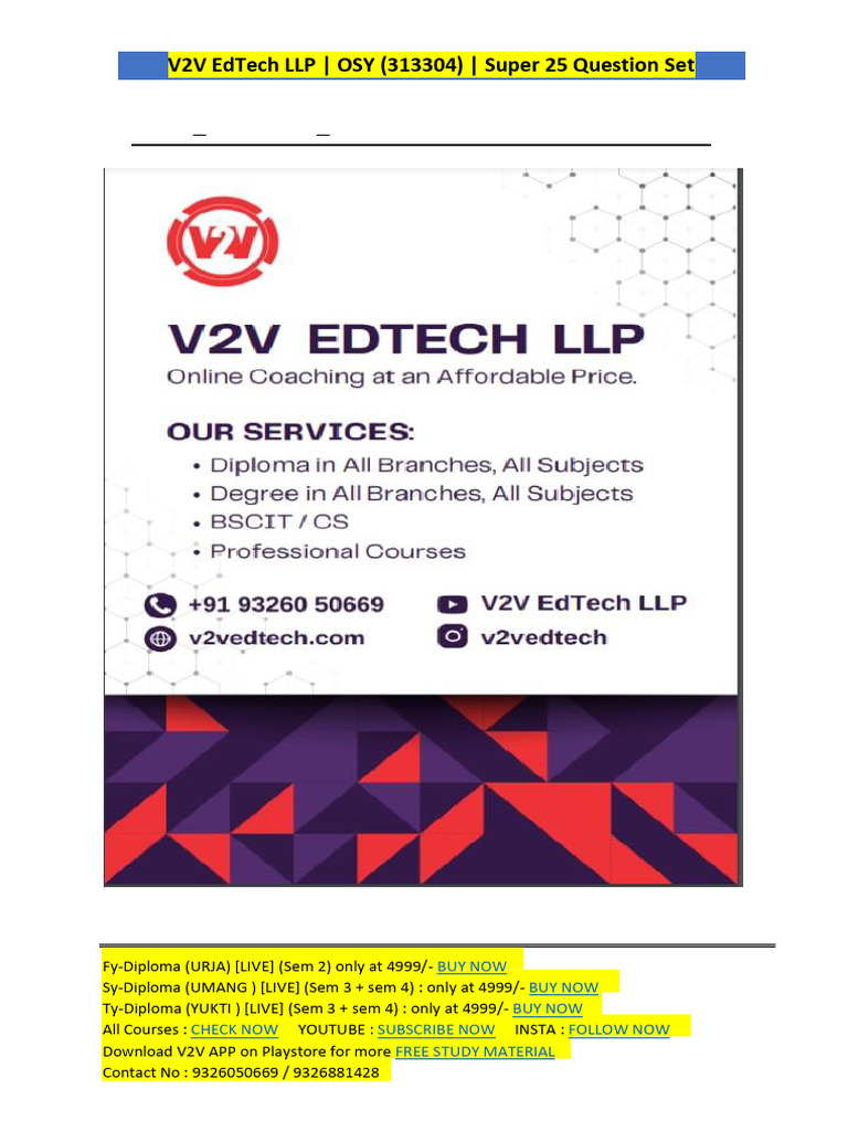 V2V - OOP - Super - 25 - Solutions - by - Akshay - Sir - (24-25) | PDF | Object Oriented ...