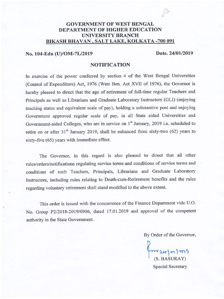 13 Directive of Age of of Superanuation 2 2019 | PDF