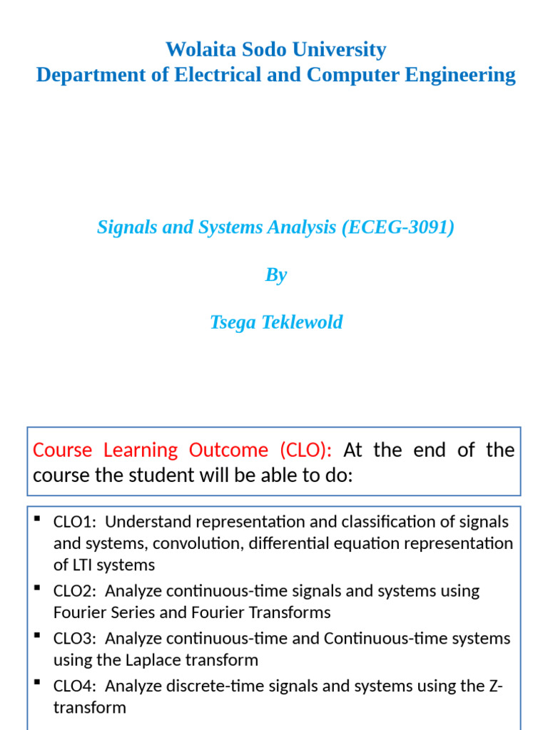 01-Fundamental Concepts of Signals and Systems | PDF | Mechanics | Physics