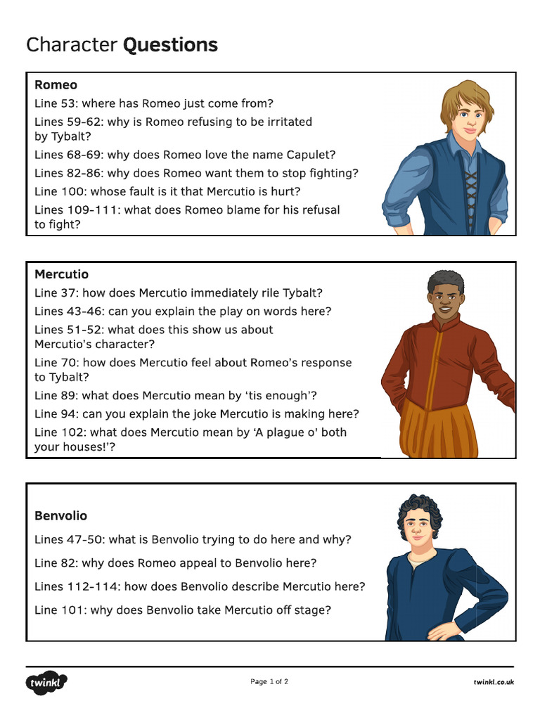 Character Questions 1488200562 | PDF