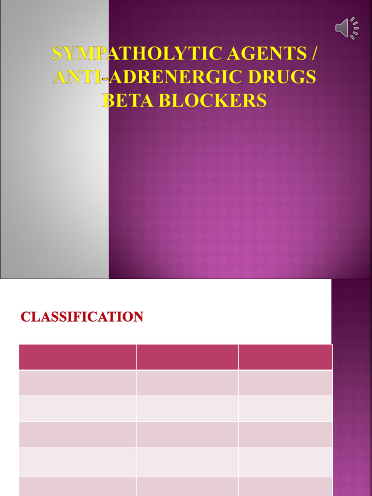 Beta Blockers 24 (1) | PDF | Drugs | Cardiovascular System