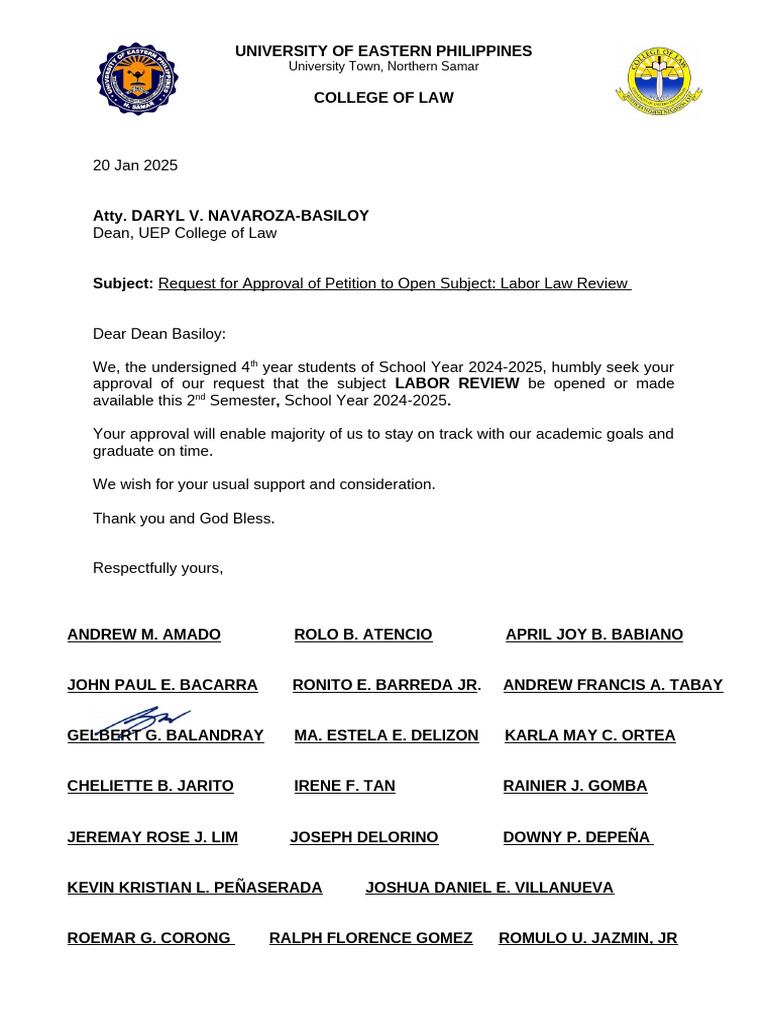 Letter to Open Subject | PDF