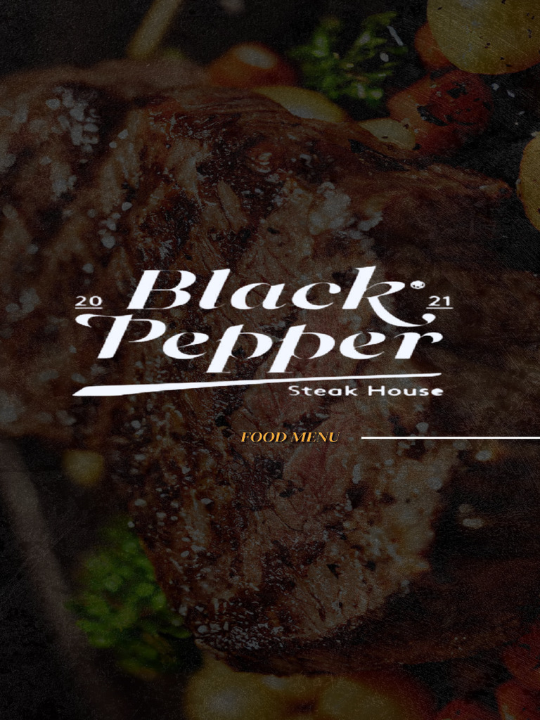 Black Pepper Restaurant Food Menu - PDF - Compressed | PDF