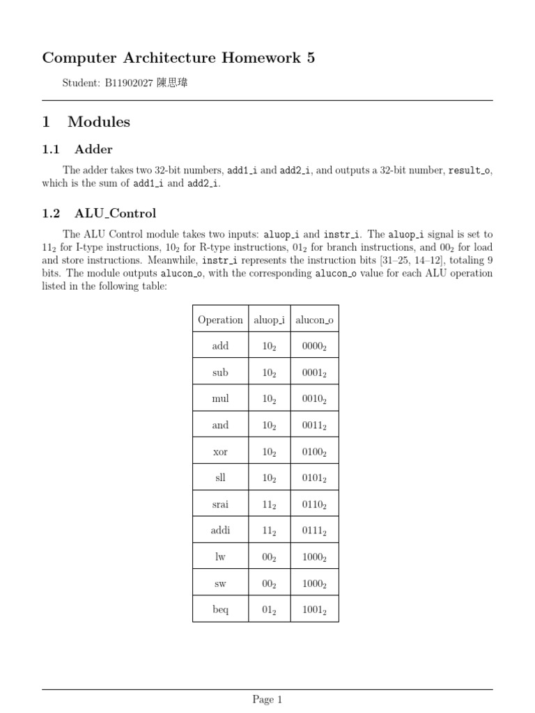 CA_HW5 copy | PDF | Computer Architecture | Computing