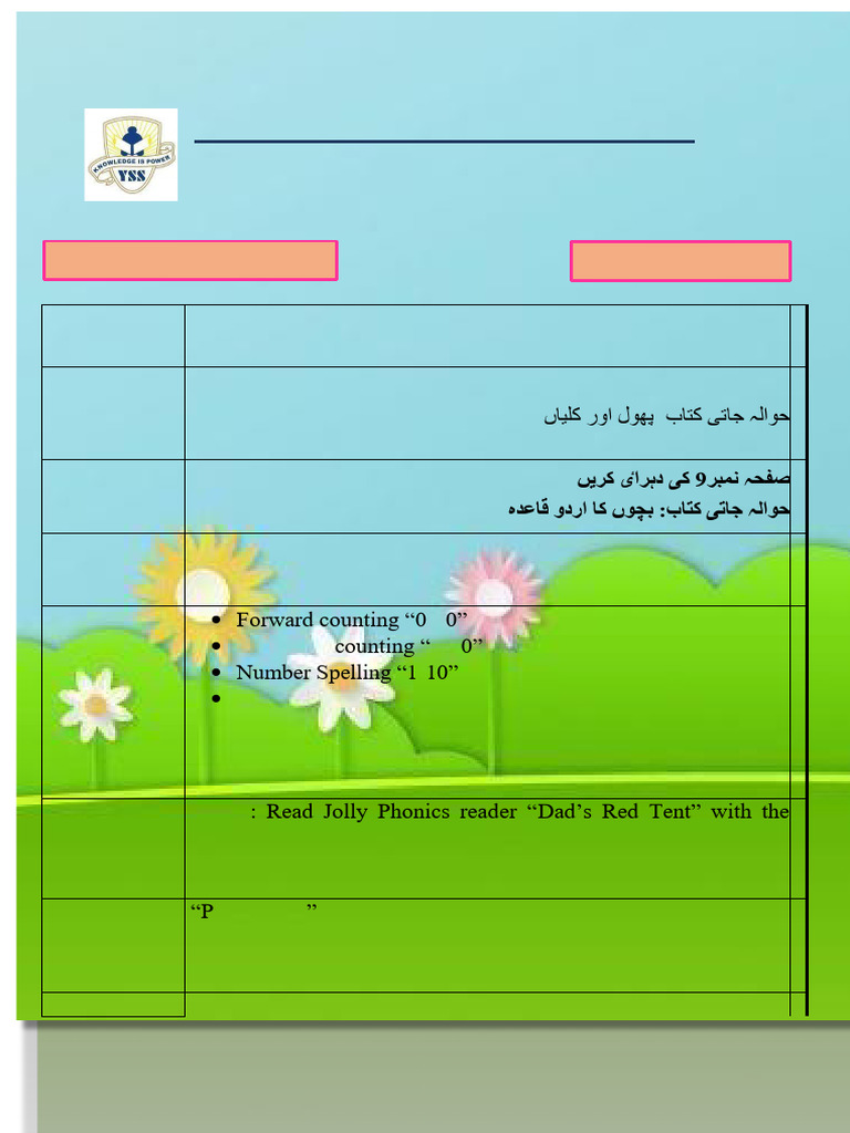Nursery Daily Assignment - 23 Jan 2025 | PDF