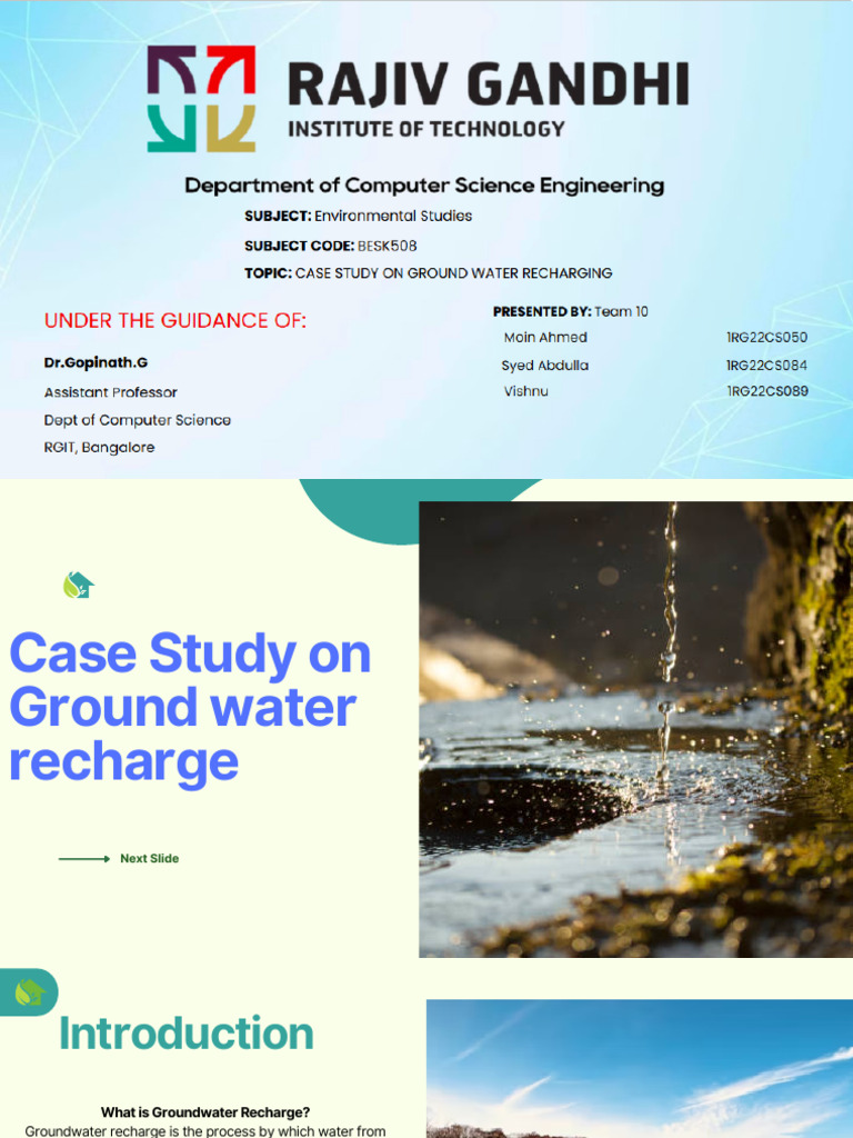 Groundwater Recharging Is A Critical Process That Involves Replenishing ...