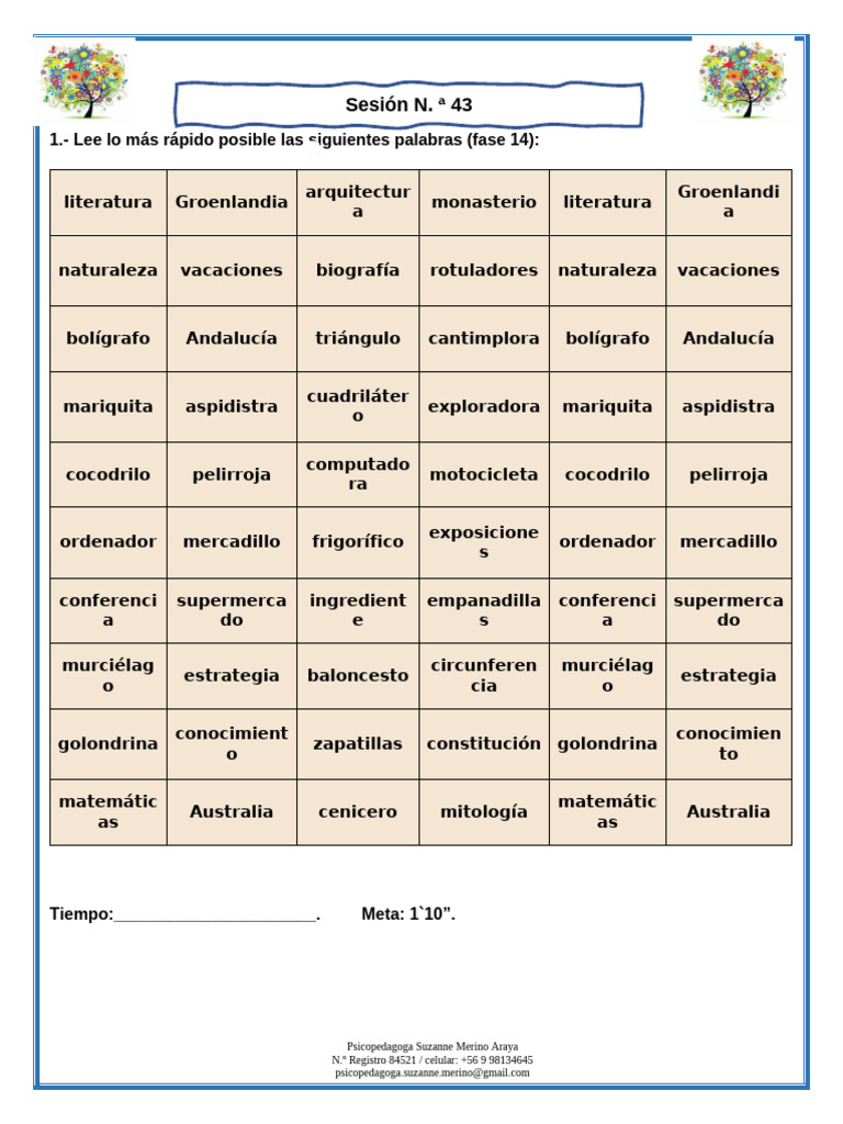 Actividades de Comprensión Lectora y Vocabulario | PDF