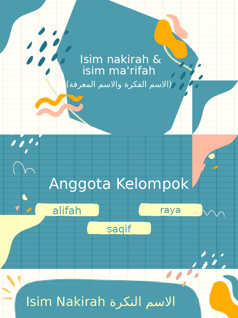 Isim Nakirah N Ma'rifah | PDF