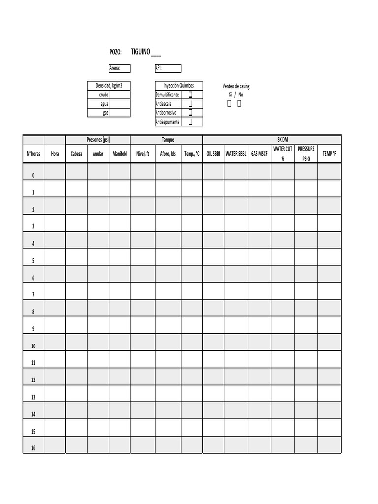 Formato Hoja datos Tiguino | PDF
