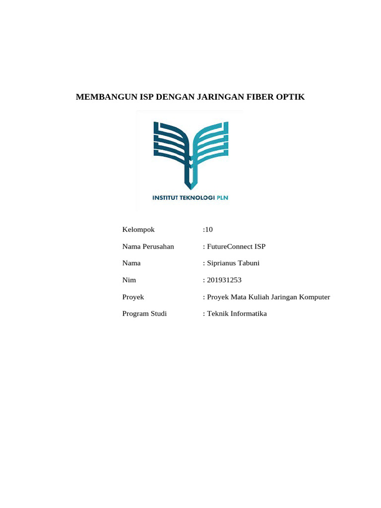 Membangun ISP Fiber Optik Efisien | PDF