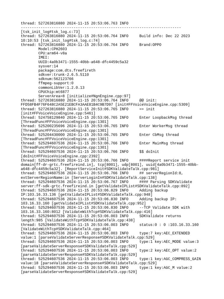 ffrtc_log | PDF | Port (Computer Networking) | Internet Standards