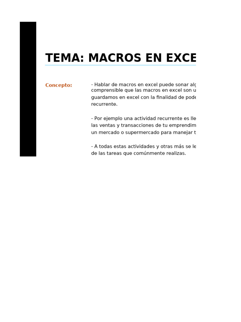 4.1 Introducción A Las Macros en Excel | PDF