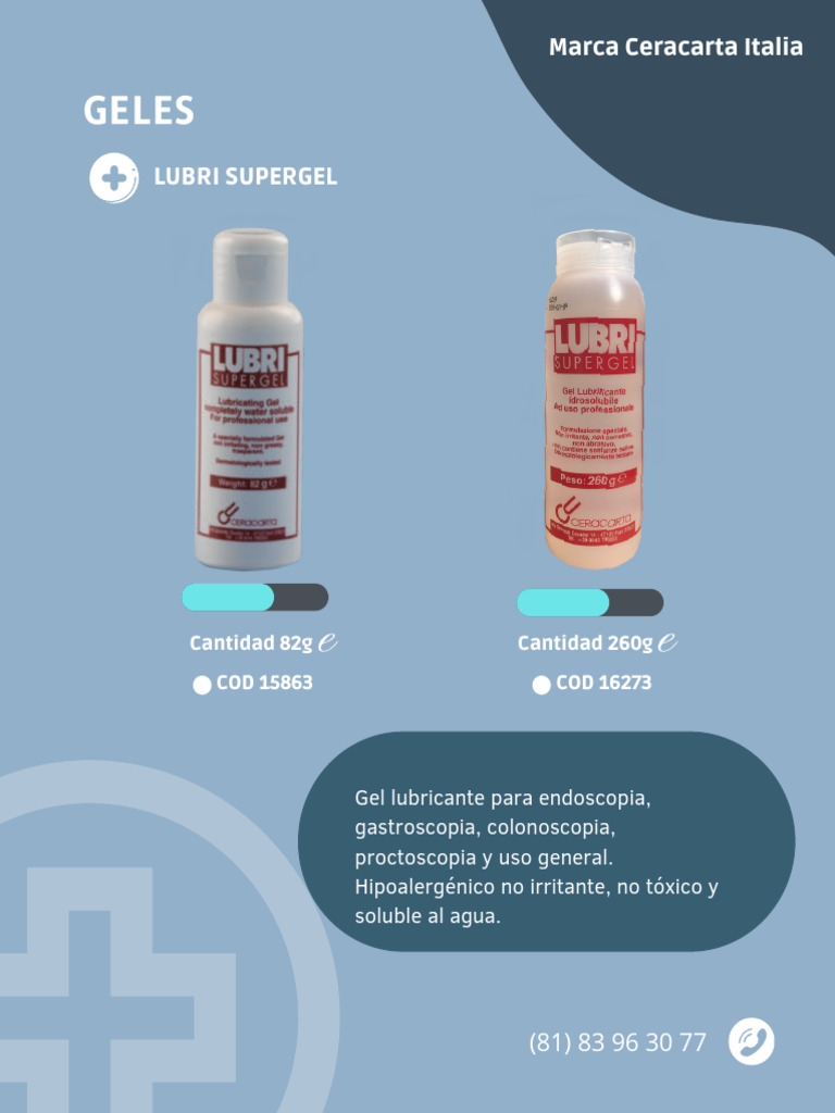 Gel y Cremas Médicas Ceracarta Italia | PDF