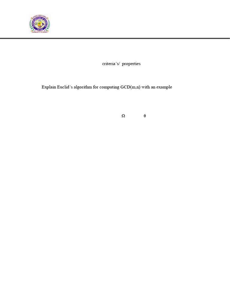 ADA - M1 & M2 QB | PDF | Algorithms | Computer Science ADA - M1 & M2 QB | PDF | Algorithms | Computer Science