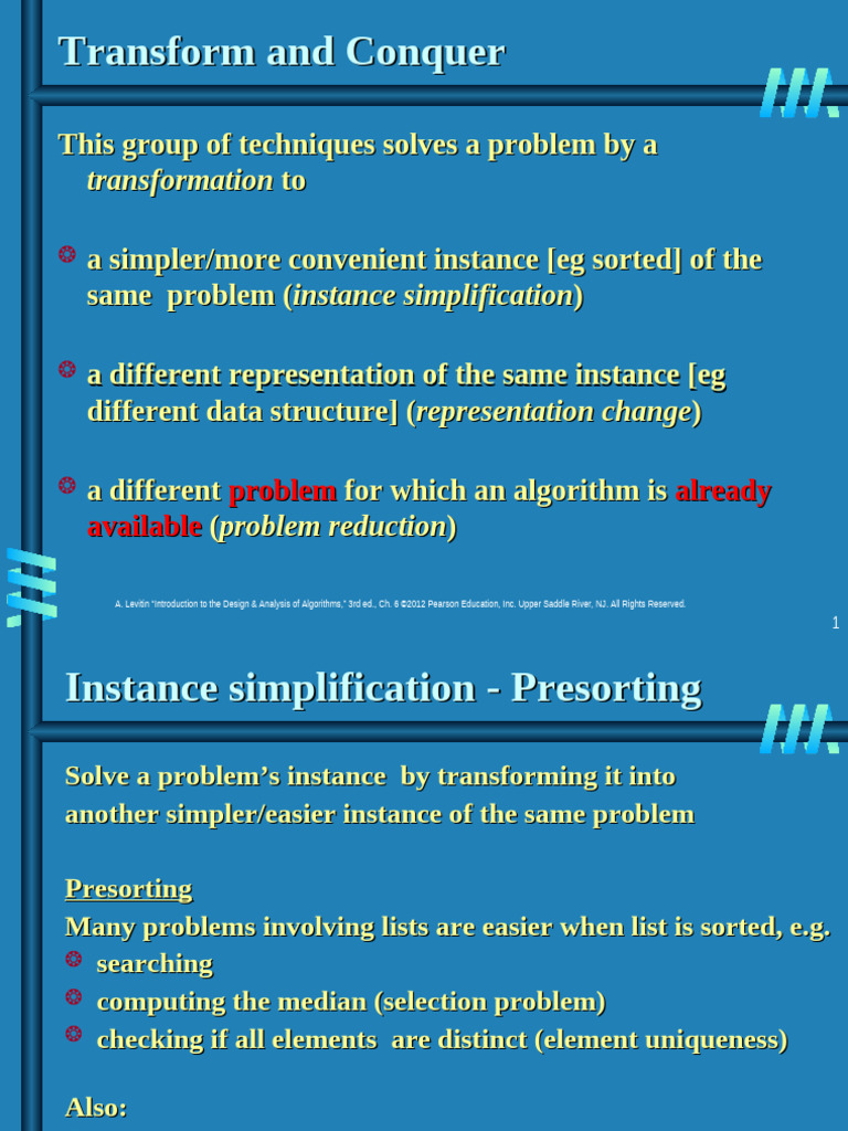 Ch06 Transform and Conquer | PDF | Theoretical Computer Science | Applied Mathematics
