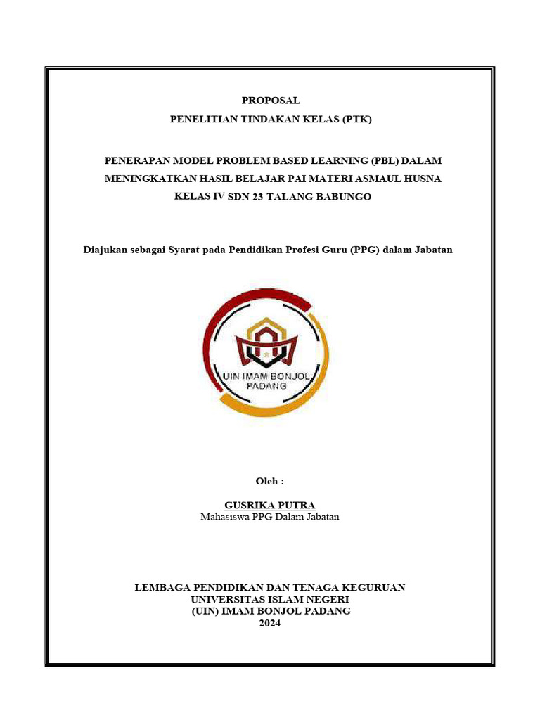 PTK PPG_Siklus 2_Gusrika Putra | PDF