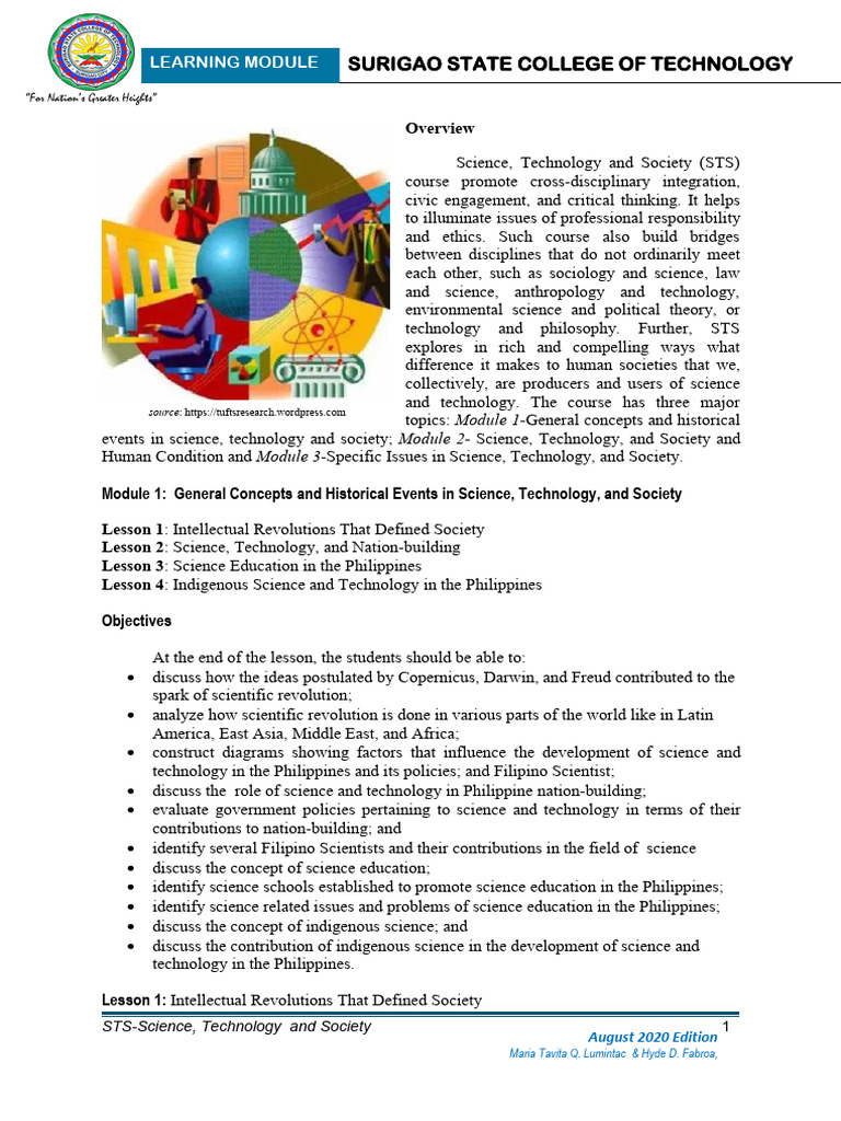 STS Module 1 | PDF | Science | Nicolaus Copernicus
