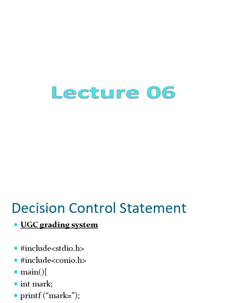 Act Lecture 06 | PDF | Computer Programming | Computing