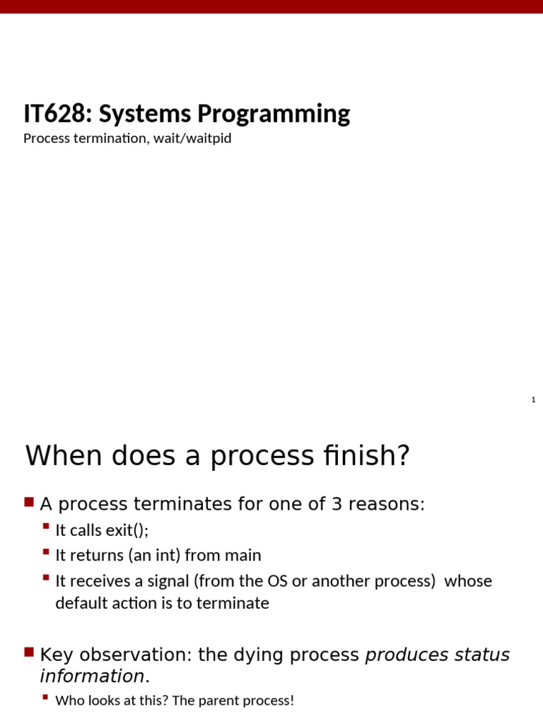02-wait | PDF | Concurrency (Computer Science) | Computer Engineering