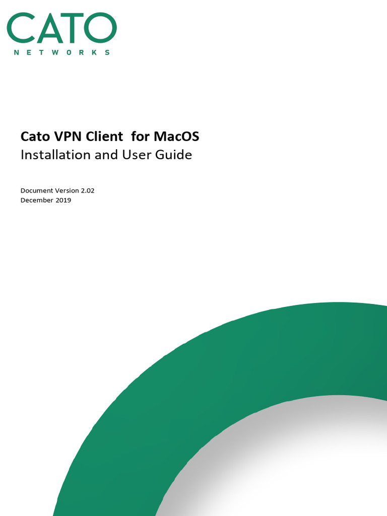 Cato Client MacOS User Guide | PDF | Proxy Server | License