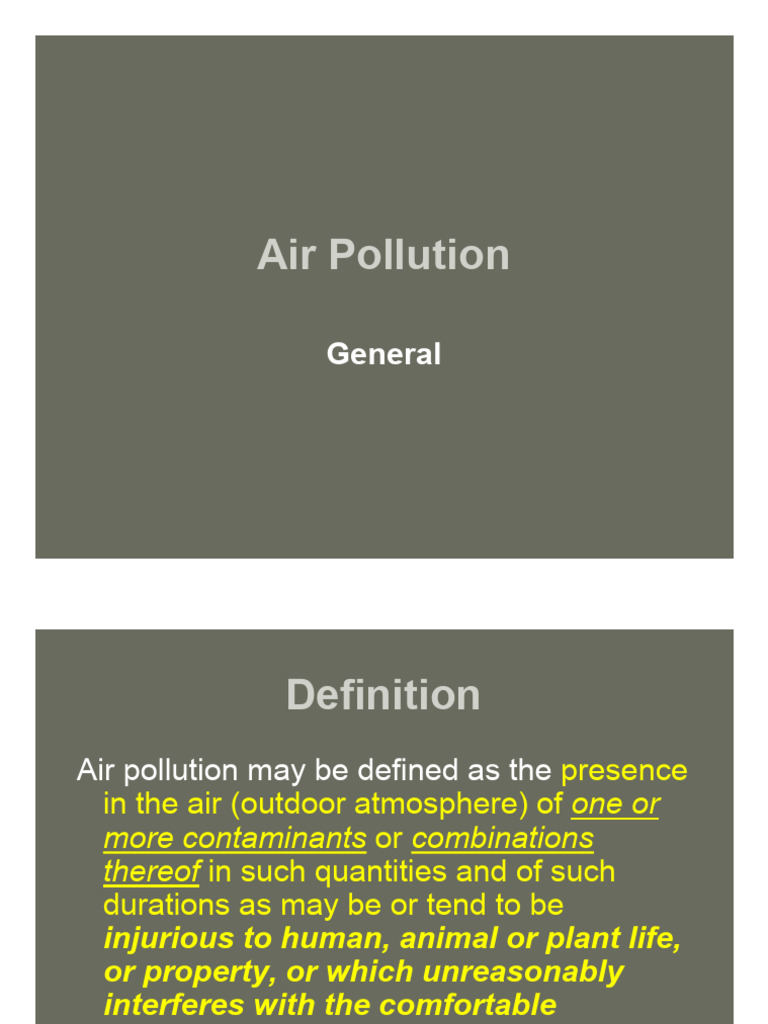 Air Pollution (Compatibility Mode) | PDF | Sulfur Dioxide | Particulates