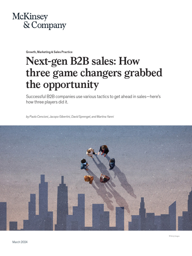 Next-Gen B2B Sales Strategies Unveiled | PDF | Sales | Analytics