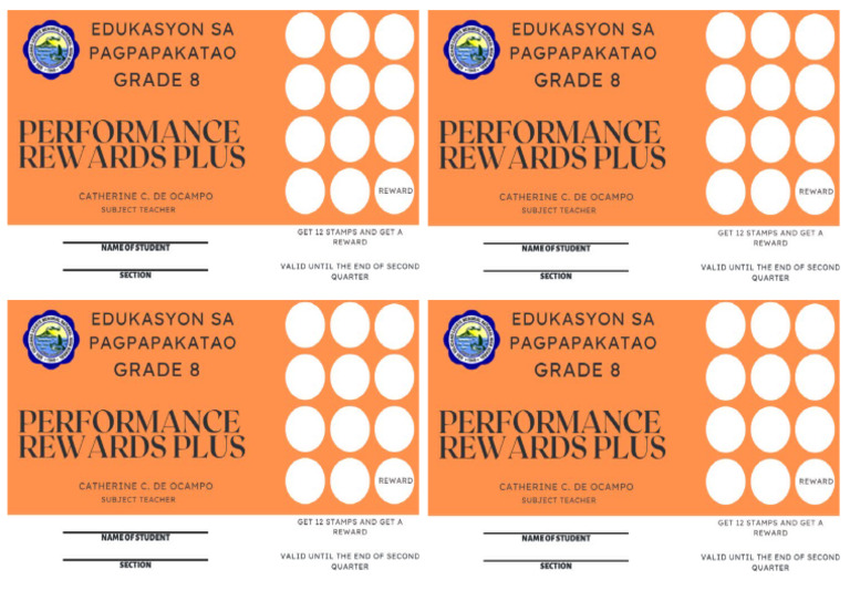 Reward Card | PDF
